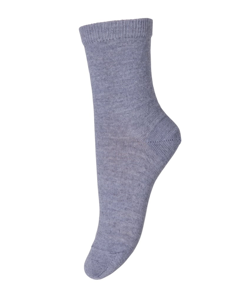 mp Denmark basic sokk i ull/bomull grey melange - colorwool.no